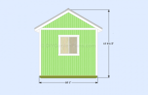 Gable Shed Plans | Overview | Page 2 (10×10) – 005 – DIYGardenPlans